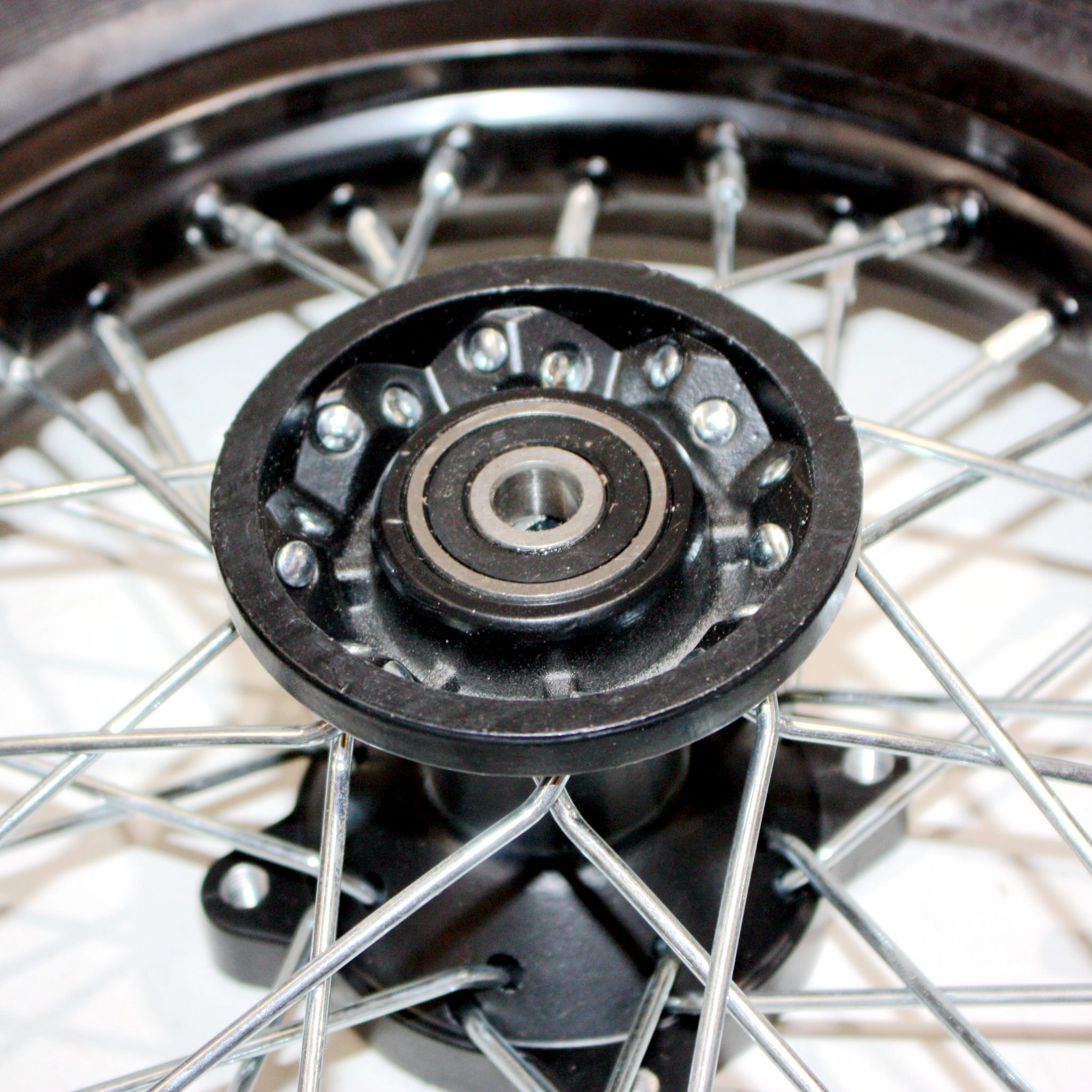 BLACK 15mm Axle 2.50 - 10 Inch Front Wheel Rim + Tyre Tire PIT PRO Dirt ...