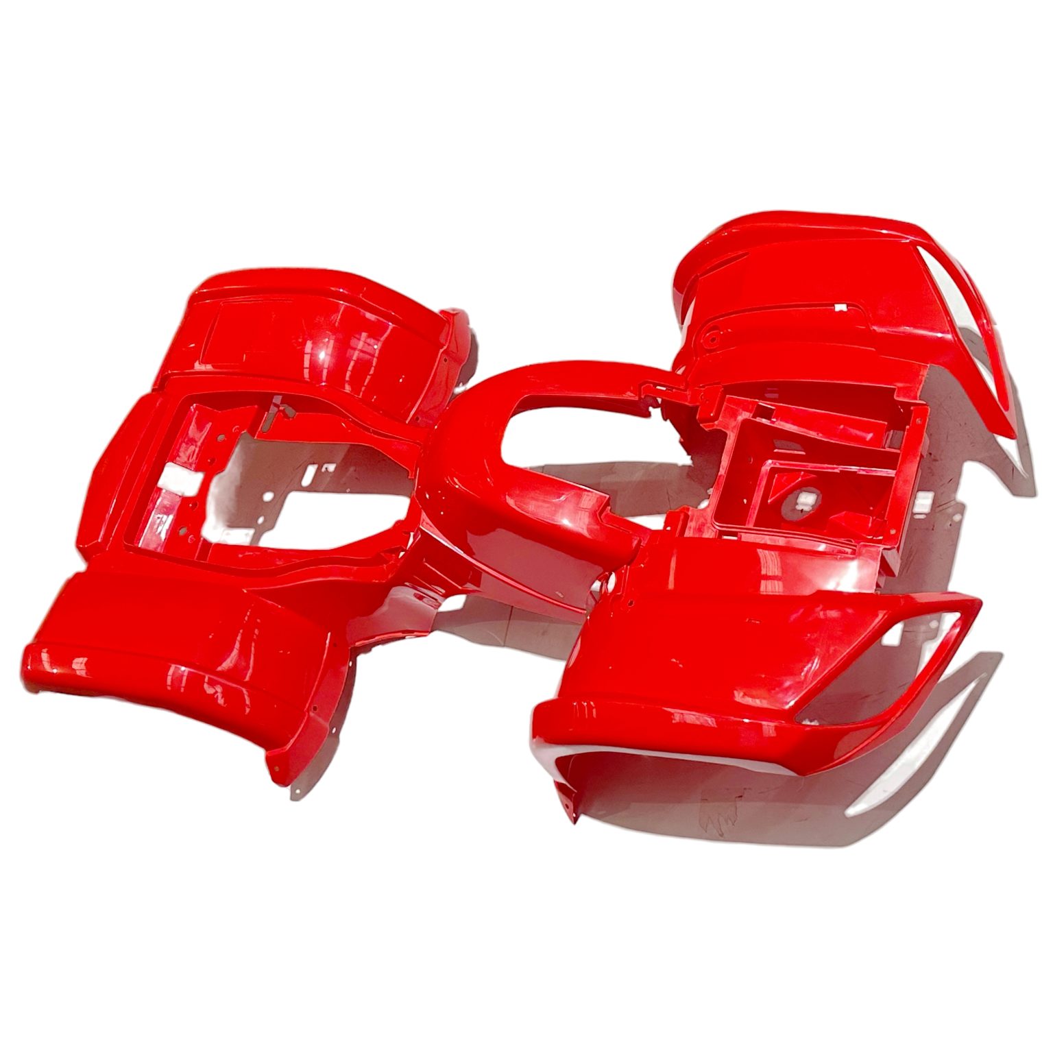 RED Plastic Fairing Fender Guard Cover Kit 250cc 300cc Farm Quad Dirt ...