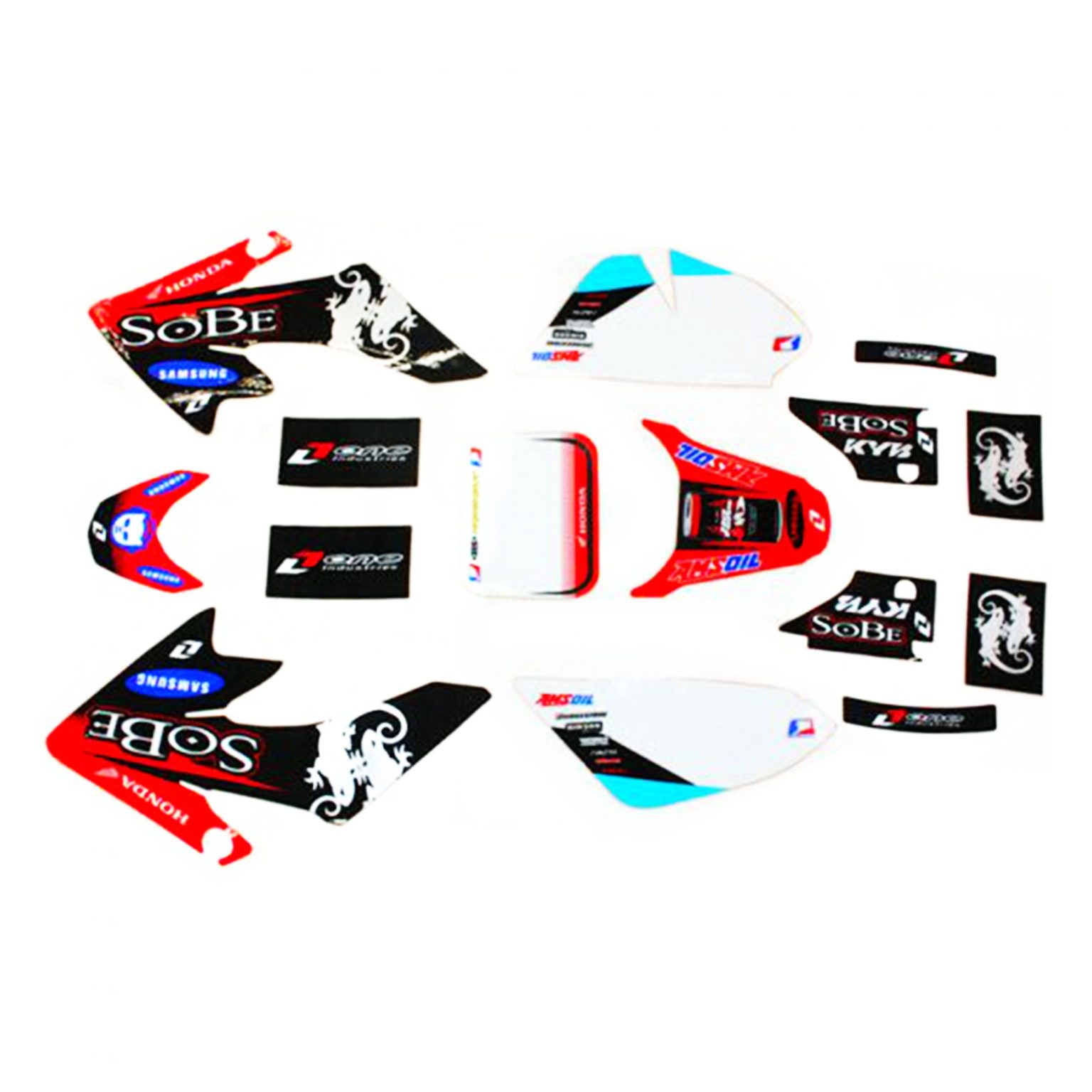 3M SOBE Decals Graphics Sticker Kit CRF50 Style Fairing PIT PRO Trail ...