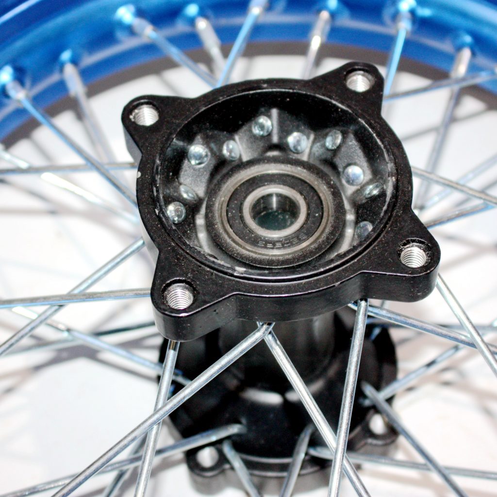 BLUE 15mm 14 Inch Front + 12 Inch Rear Wheel Rim Tyre Tire PIT PRO Dirt ...