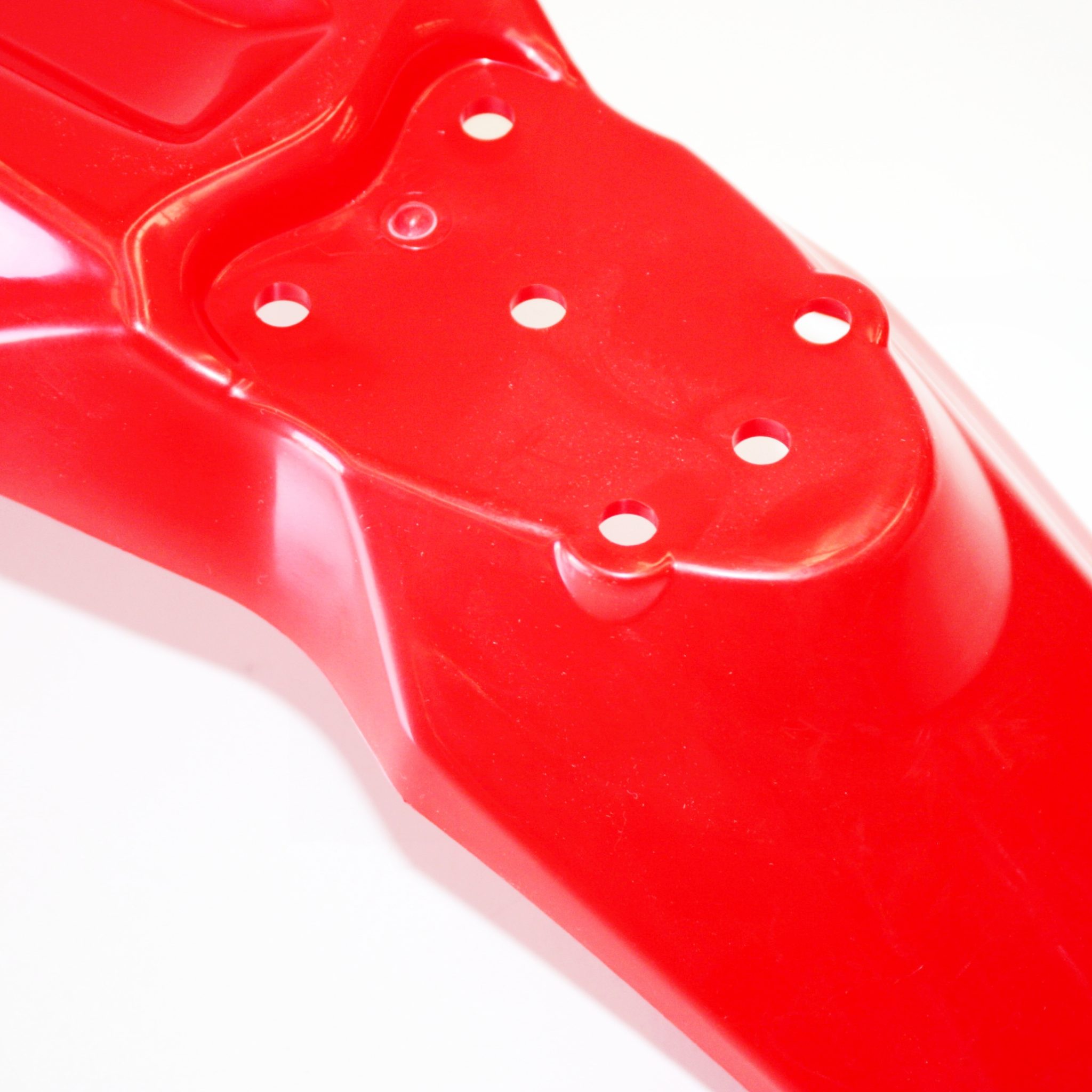 RED Plastic Front Wheel Mud Guard Fender CRF70 Style PIT PRO Trail Dirt ...