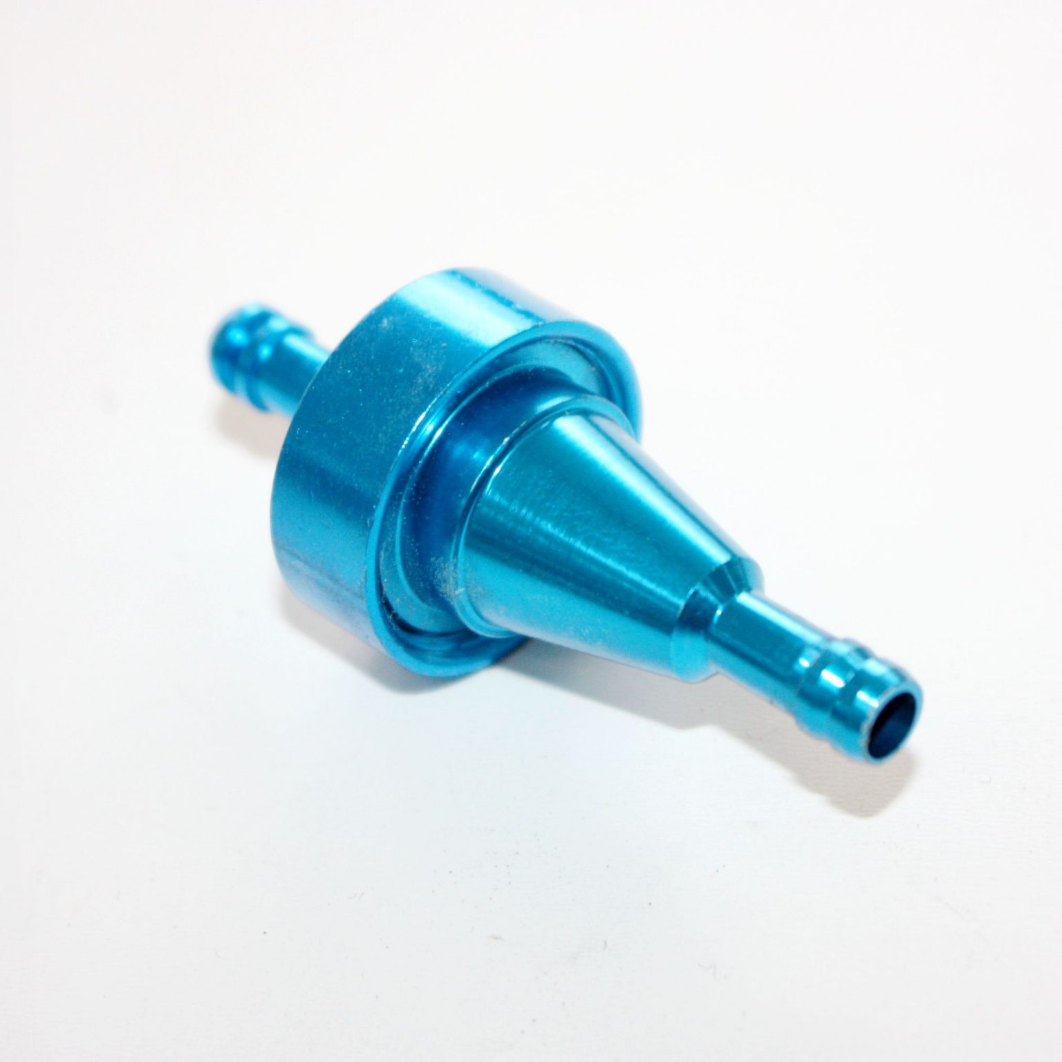 1X 6mm Alloy BLUE Petrol Fuel Filter Cleaner PIT PROl Quad Dirt Bike ...