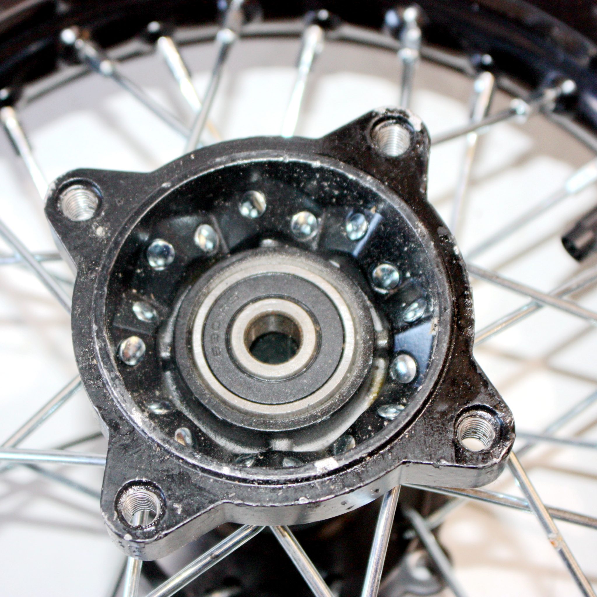 BLACK 15mm Axle 2.50 - 10 10" Inch Rear Wheel Rim + Tyre Tire PIT PRO ...
