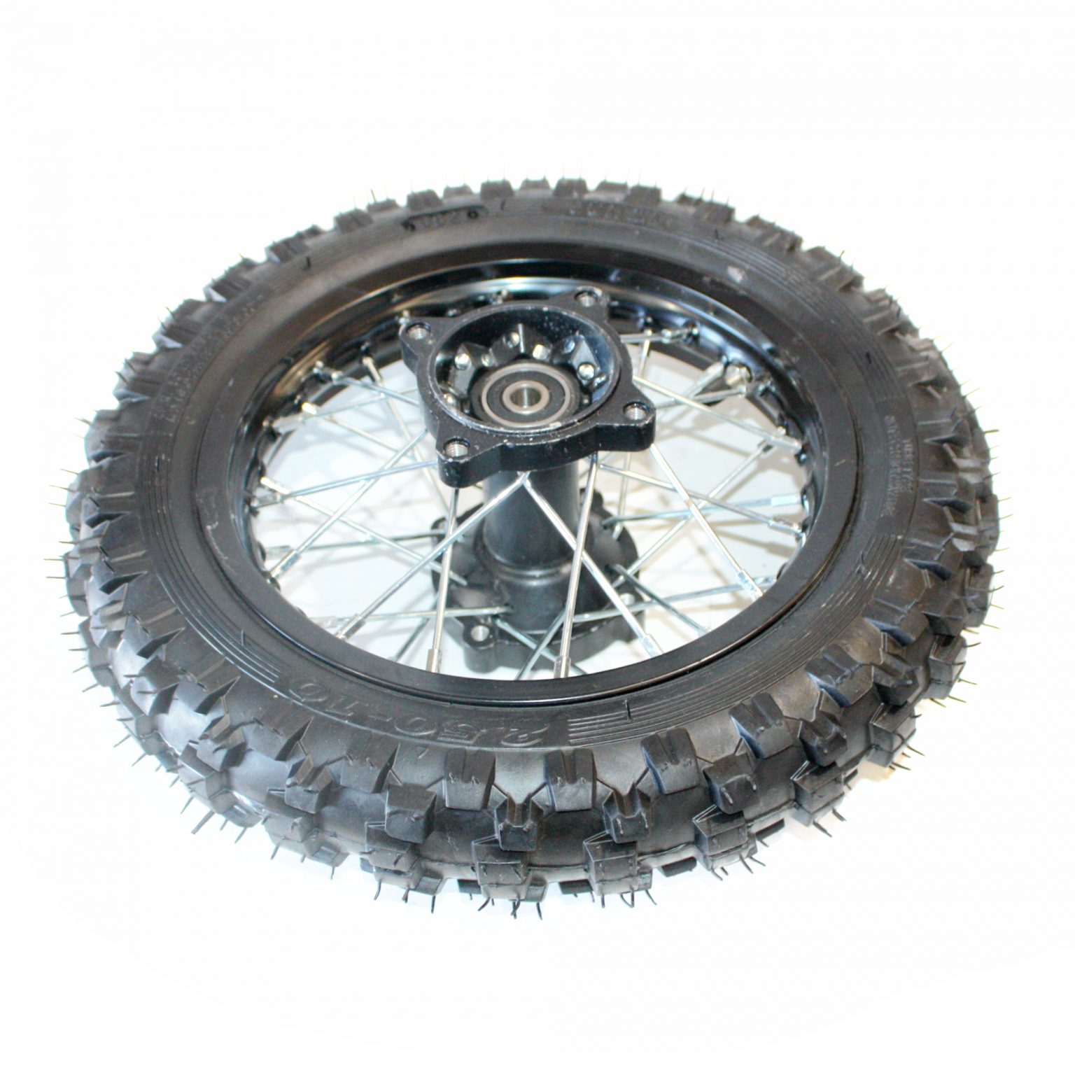 BLACK 15mm Axle 2.50 - 10 10" Inch Rear Wheel Rim + Tyre Tire PIT PRO ...