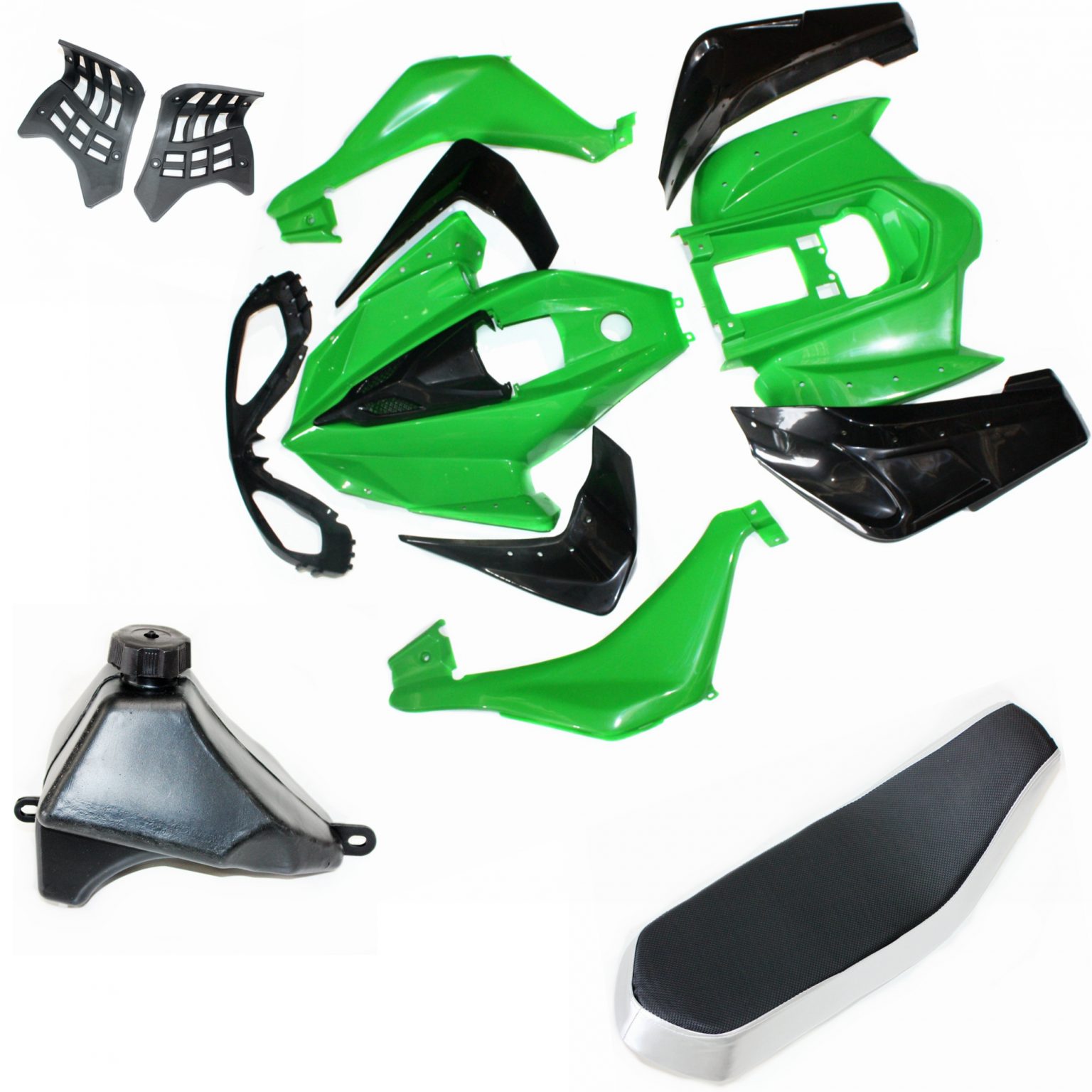 BLUE Plastics Fairing Fenders Kit Seat Fuel Tank 125cc Sport Quad Dirt ...