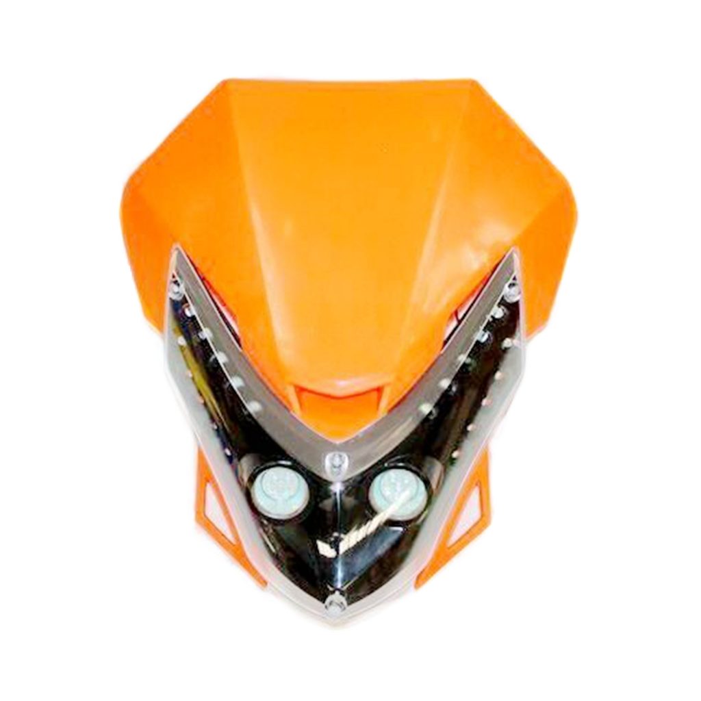 ORANGE Rec Reg LED Head Light Lamp PIT PRO Trail Dirt Motrocycle ...