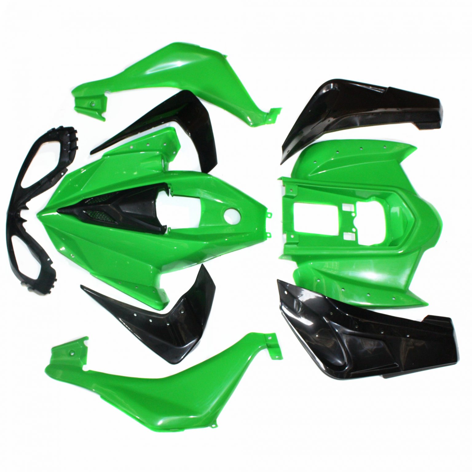 GREEN Plastics Fairing Fenders Cover Guard Kit 250cc Sport Quad Dirt ...