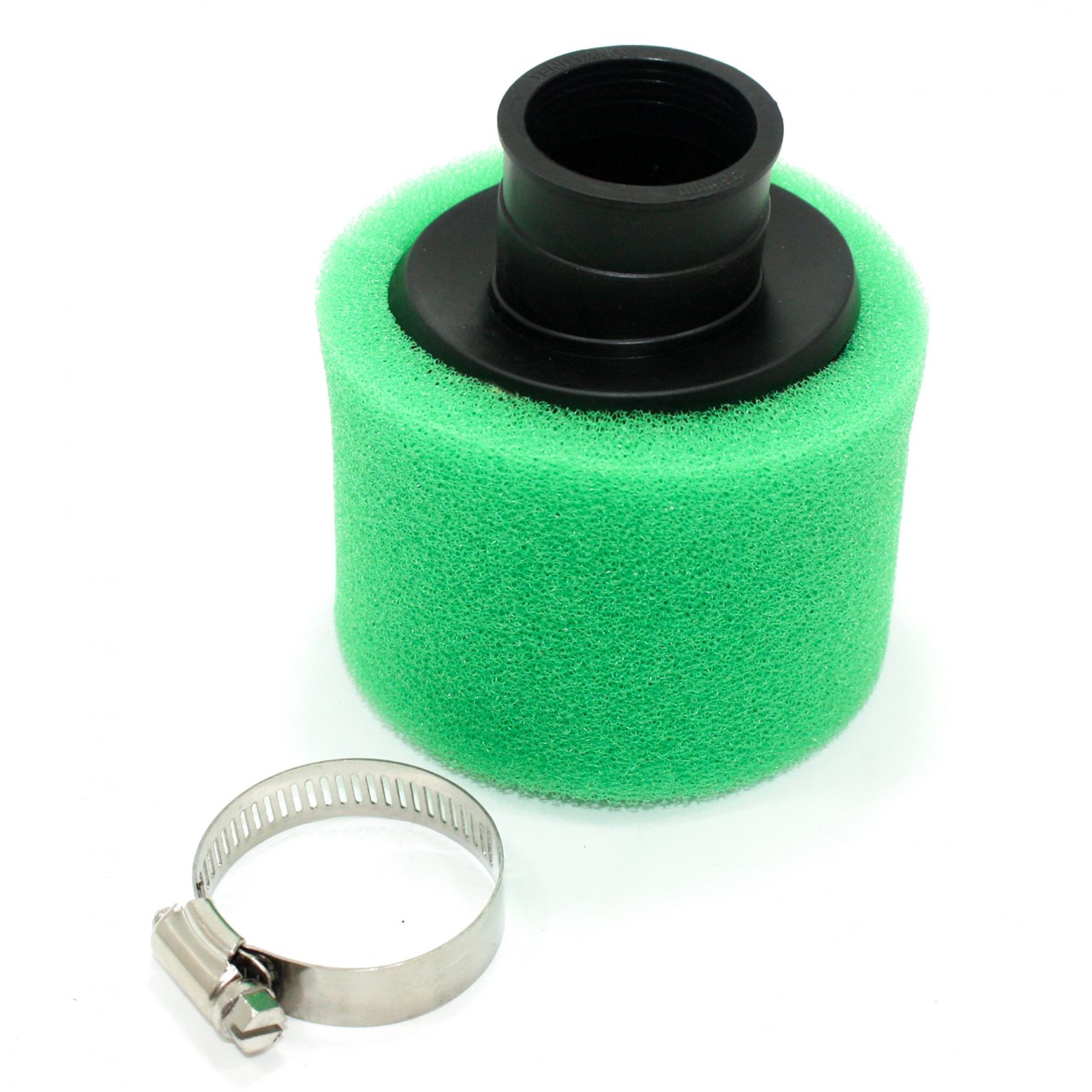 GREEN 35mm Angle Bent Foam Air Filter Pod Cleaner PIT Quad Dirt Bike ...