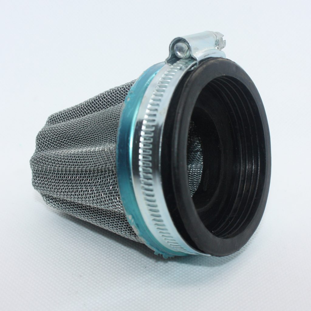 58mm Steel Chrome Pod Air Filter Cleaner PIT Trail Quad Dirt Bike ATV ...