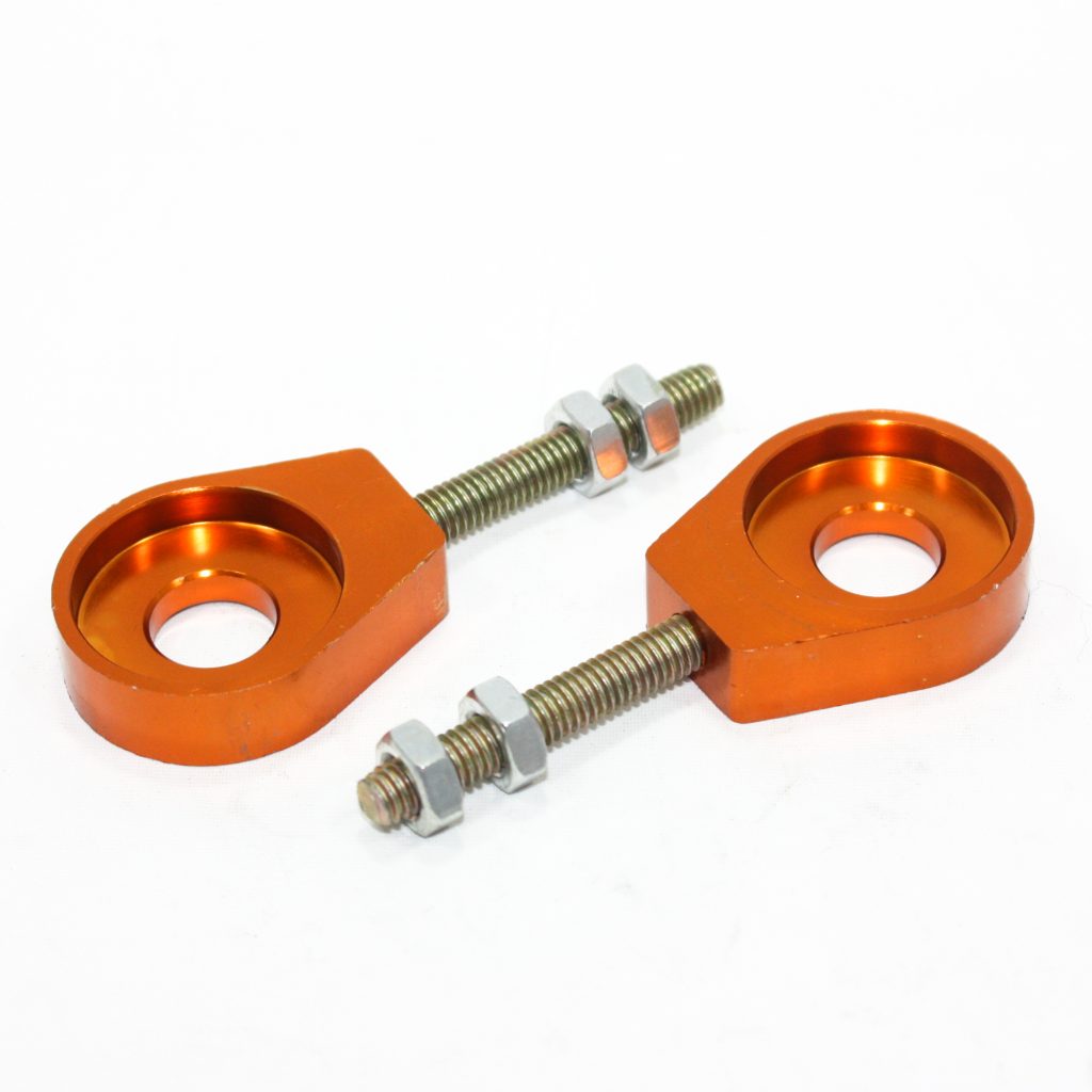 Gold 12mm 76mm Chain Adjuster Bolts Tensioner PIT PRO Trail Quad Dirt ...