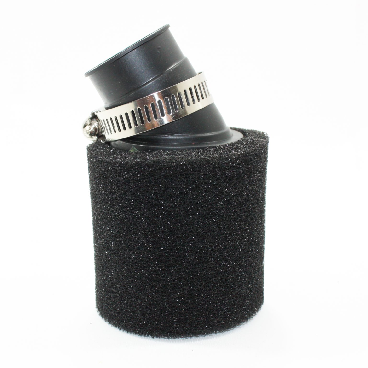 BLACK 32mm Angle Bent Foam Air Filter Pod Cleaner PIT Quad Dirt Bike ...