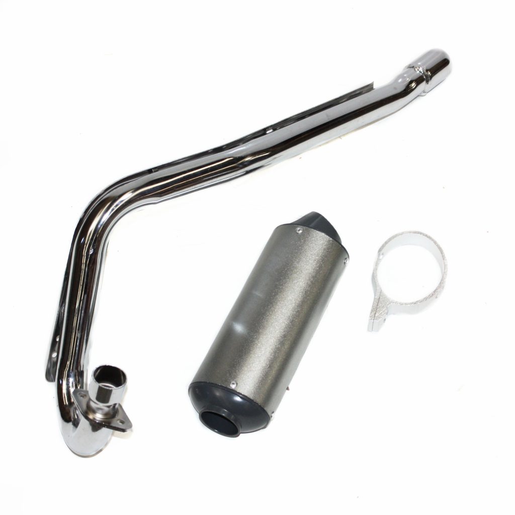 Exhaust Pipe 38mm Muffler System 110cc 125cc PIT PRO Dirt Quad Bike ATV ...
