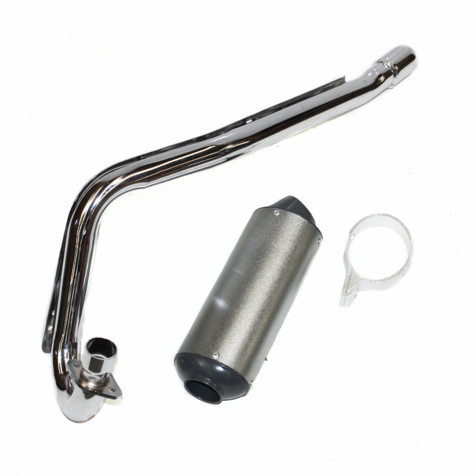 Exhaust Pipe 38mm Muffler System 110cc 125cc PIT PRO Dirt Quad Bike ATV ...