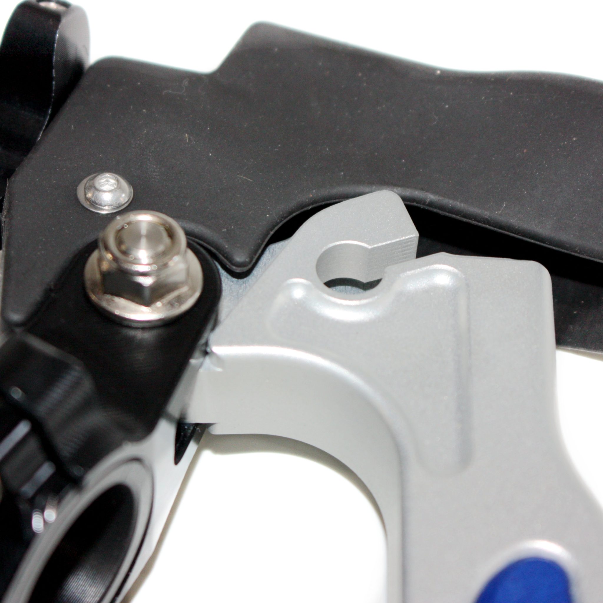 BLUE CNC Fold Unbreakable Clutch Lever Perch Assembly PIT PRO MX Dirt ...