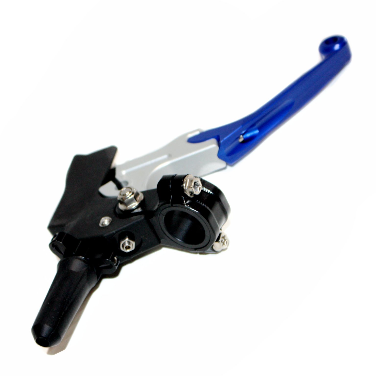 BLUE CNC Fold Unbreakable Clutch Lever Perch Assembly PIT PRO MX Dirt ...