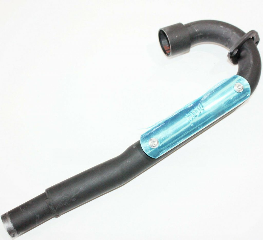 Twin Exhaust Pipe BLUE Alloy Mufflers 250cc Hummer Style Farm Quad Dirt ...