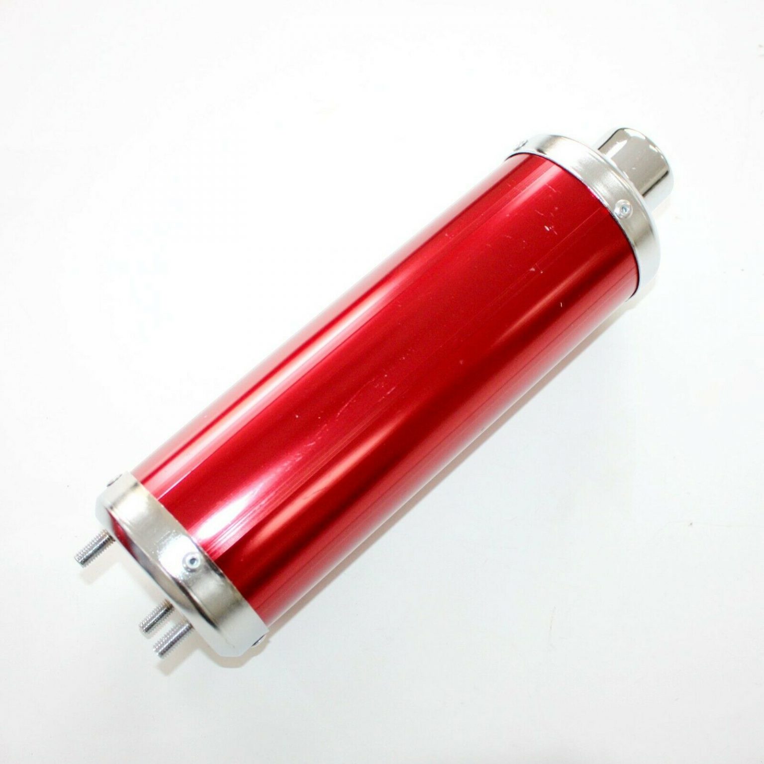 310mm Exhaust RED Alloy Mufflers 110cc 125cc Quad Dirt Bike ATV Buggy ...