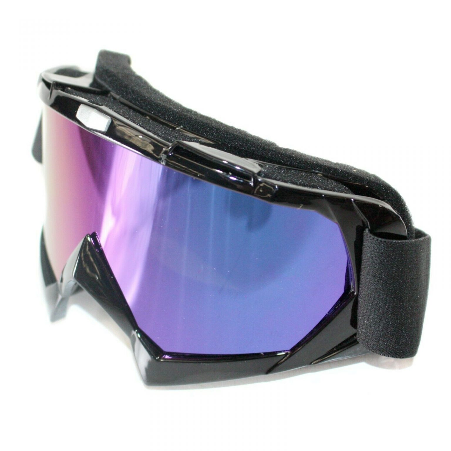 Tinted BLACK Motocross Motorbike MX goggles anti-fog UV protection dirt ...