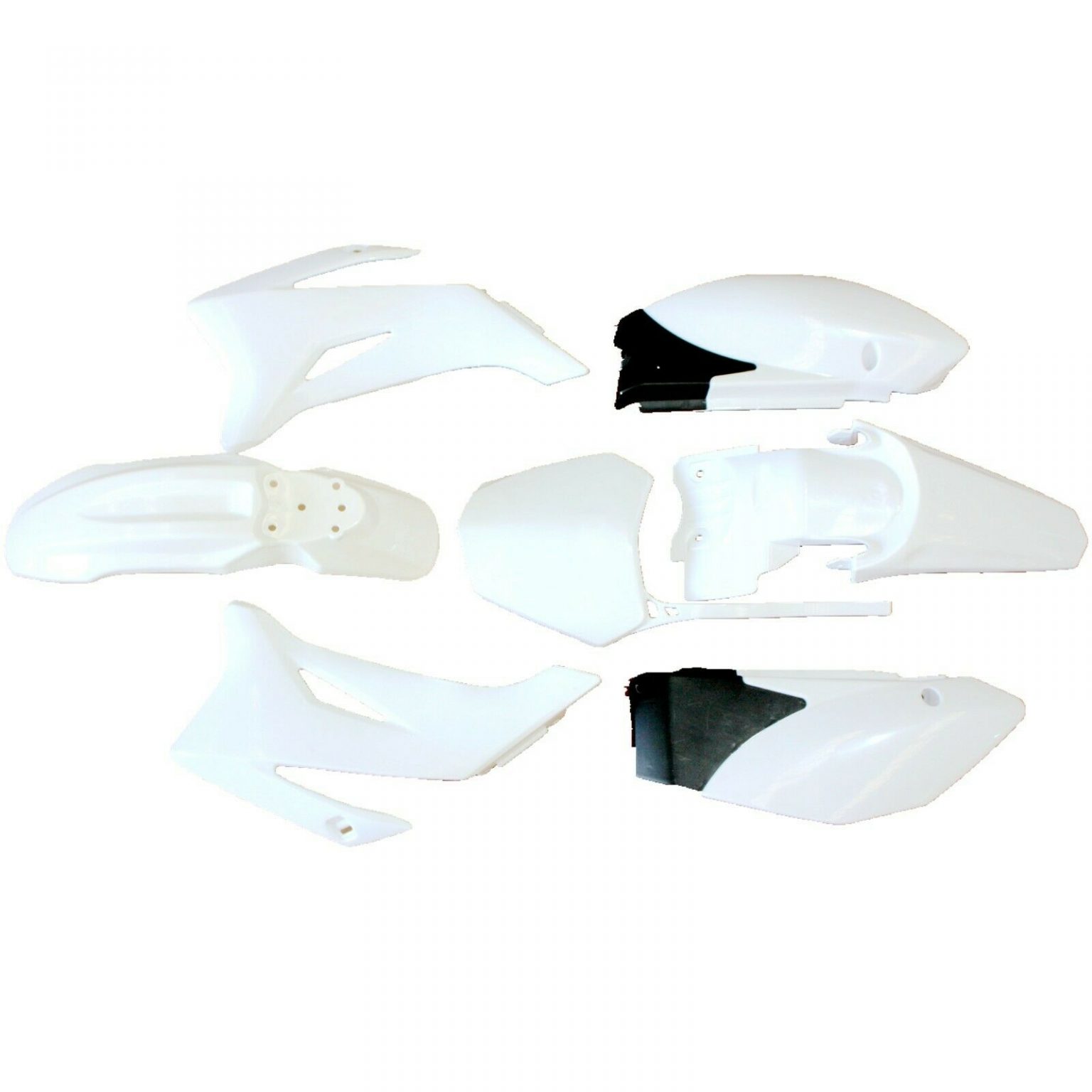 WHITE Plastics Guard Fairing Fender Kit TTR110 150 160cc PIT PRO Trail ...