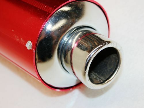 Exhaust Pipe+ RED Alloy Muffler 150cc 200cc 250cc Quad Dirt Bike ATV ...