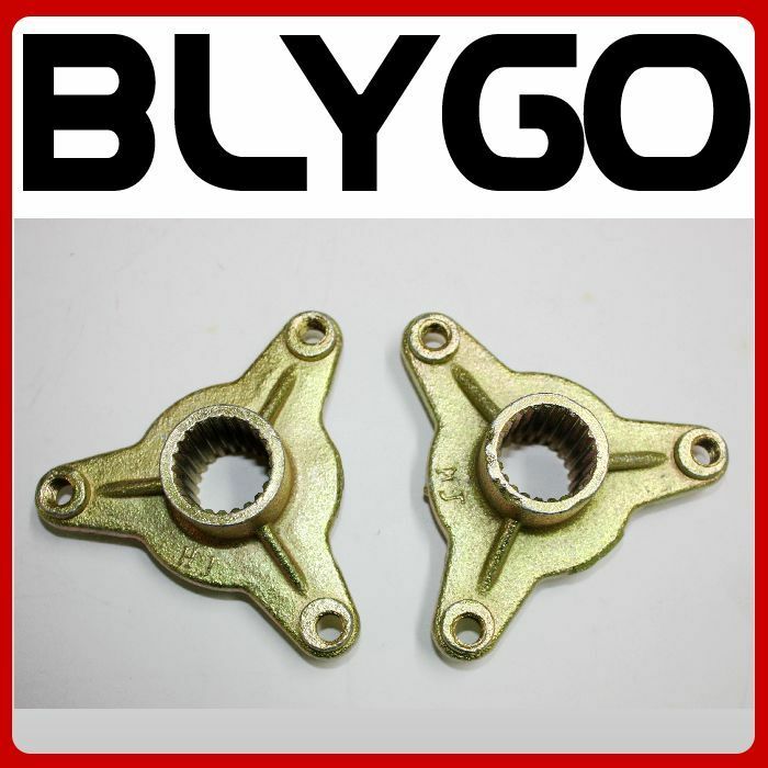 2X 3 Stud 23 Tooth Spline Wheel Rear Axle Hub 125 110cc Quad Dirt Bike ...